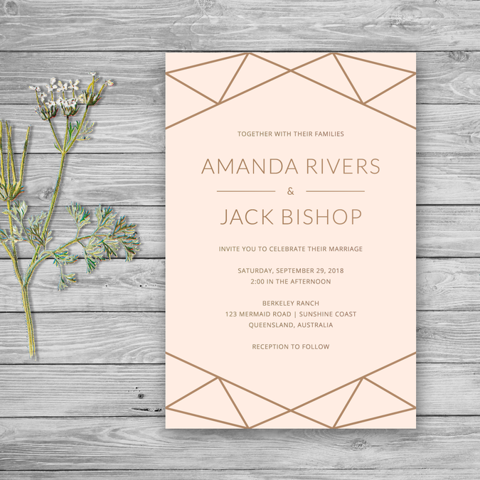 Design a Digital Wedding Invitation - Awarding Multiple Winners! | Card ...