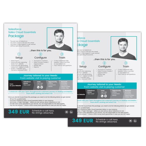 Design a one page promo package for a Salesforce Consultancy | Postcard ...