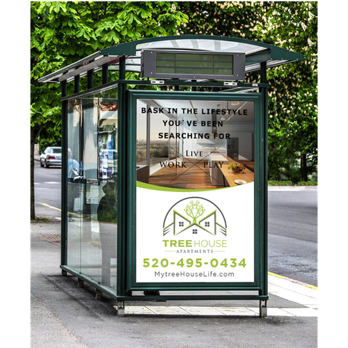 Designs | Treehouse Apartments Banner | Signage contest