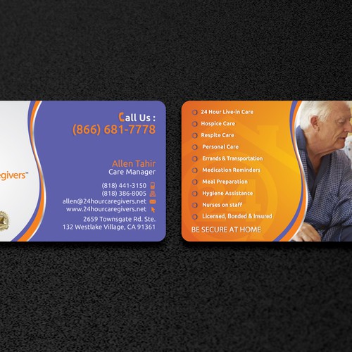 New business card design for home care agency | Business card contest ...