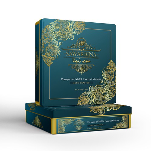 Design a tinplate box for Baklava and Middle Eastern sweets | Product ...