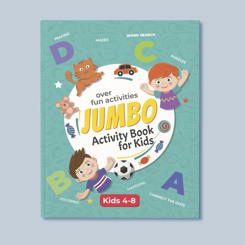 Designs | Fun Design for Jumbo Activity Book | Book cover contest