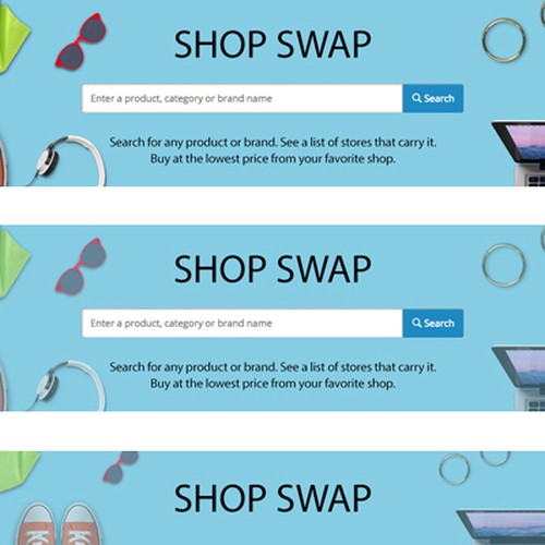 WEBSITE HEADER: Clean sleek and professional header needed for shopping ...