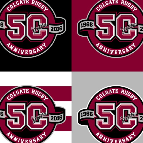 College Rugby Team 50th Anniversary Logo | Logo design contest