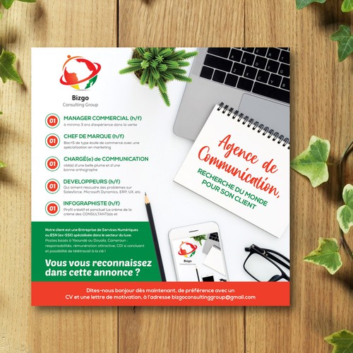 Designs | Flyer pour annonce agence de com' | Postcard, flyer or print ...