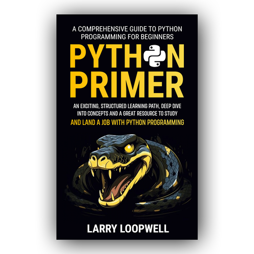 Designs | Python Programming For Beginners Book Cover | Book cover contest