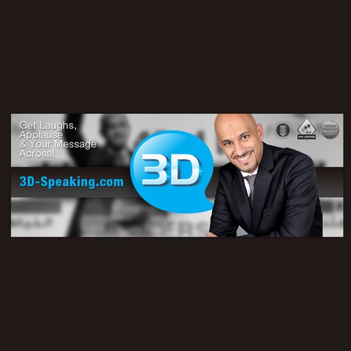 3D Speaking Facebook Cover | Facebook cover contest