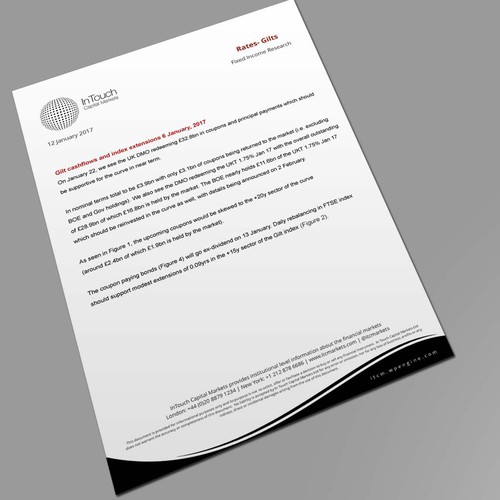 Research report design - simple & clear header & footer | Stationery ...