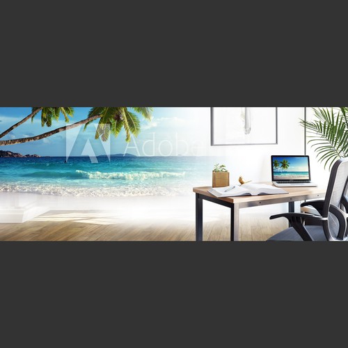 Create captivating Facebook cover for 'The Office Oasis' physical ...