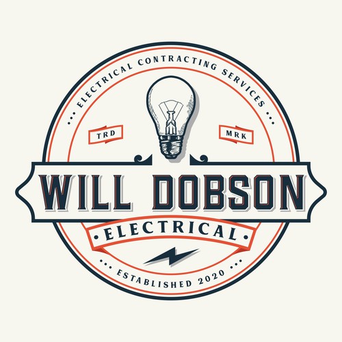 Vintage Electrician Logo