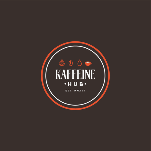 Design an attractive logo for Kaffeine Hub Speciality Coffee Shop ...
