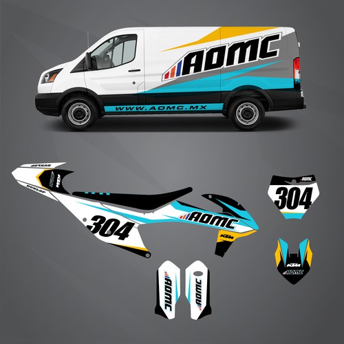 Create an Exciting Motocross Graphics Kit and Van Wrap | Car, truck or ...