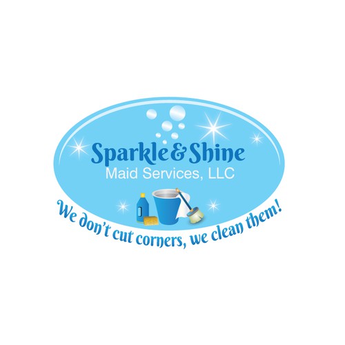 Designs | New logo wanted for Sparkle and Shine Cleaning Service | Logo ...