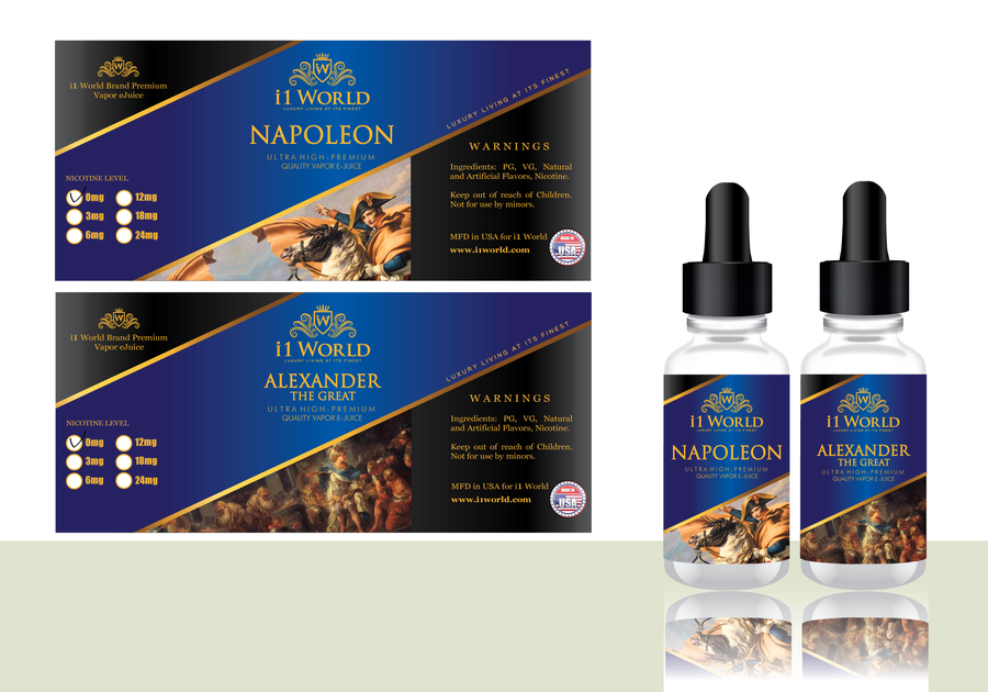Vapor eLiquid Bottle Label Design | Product label contest