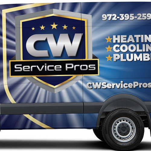 Designs | CW Service Pros | Car, truck or van wrap contest