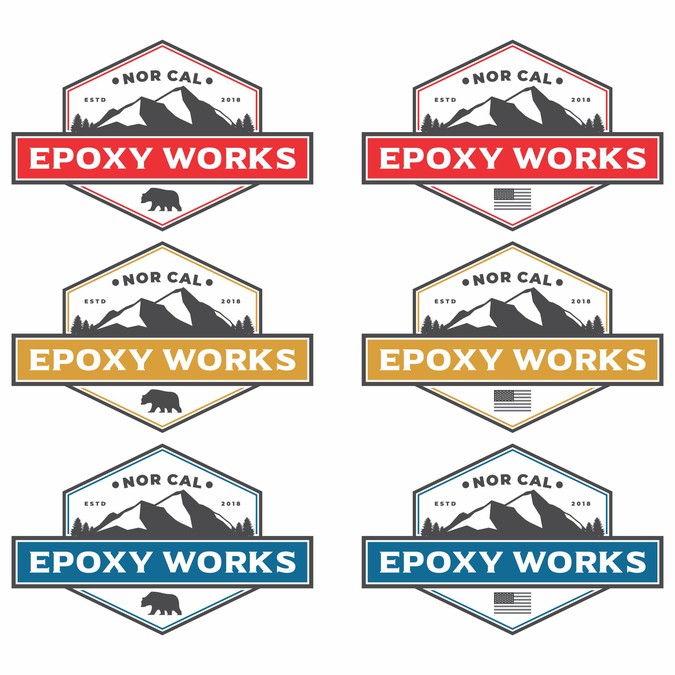 Design a badge style logo for epoxy coating company! | Logo design contest