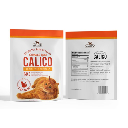 CALICO need a design for dry cat food bag (2kg) | Product packaging contest