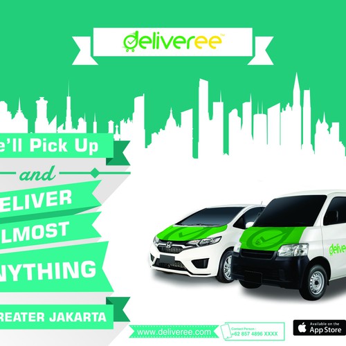 Create an Awesome Poster for Deliveree, a New Transportation App ...