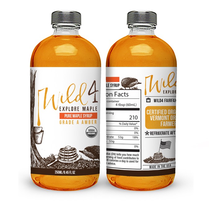 Creative and Fun Syrup Package Design - 1 Flavor! | Product label contest