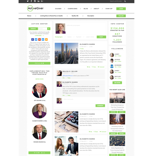 Create a revolutionary social platform for Issue-based activity | Web ...