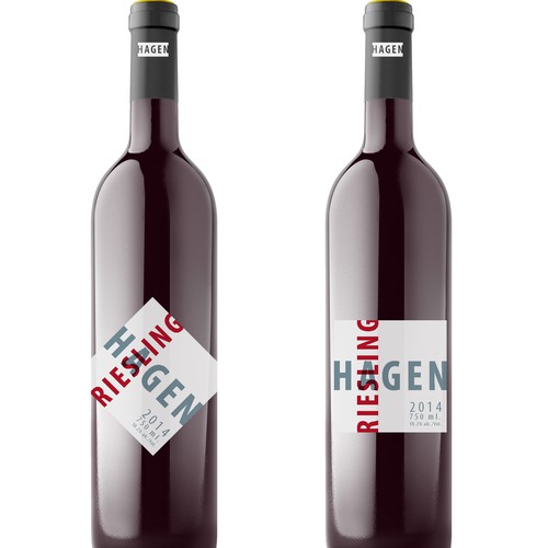 Create a tight and modern German riesling label | Product label contest