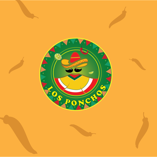Designs | New Opening of Mexican Restaurant - Los Ponchos | Logo design ...