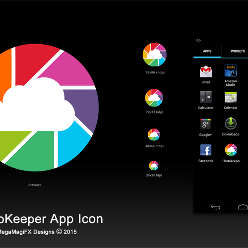 Icon needed for cloud photo backup app | Icon or button contest