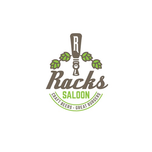 Bar Logo design.. Racks Saloon | Logo design contest