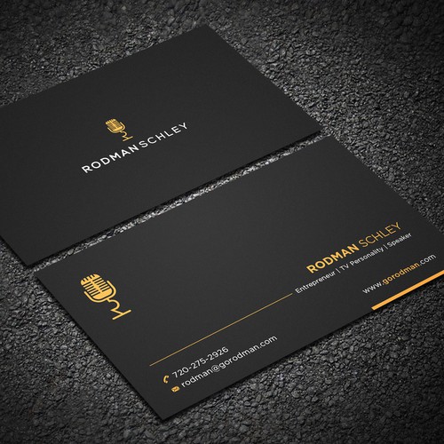 Television Host & Public Speaker Seeking Personal Brand Business Card ...