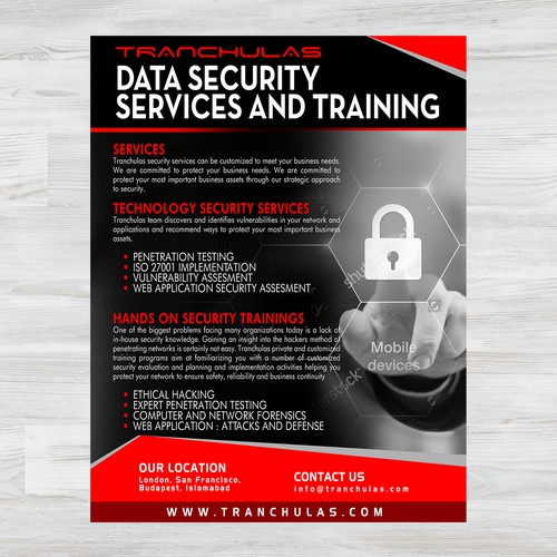 Flyer for Cyber Security Company | Postcard, flyer or print contest