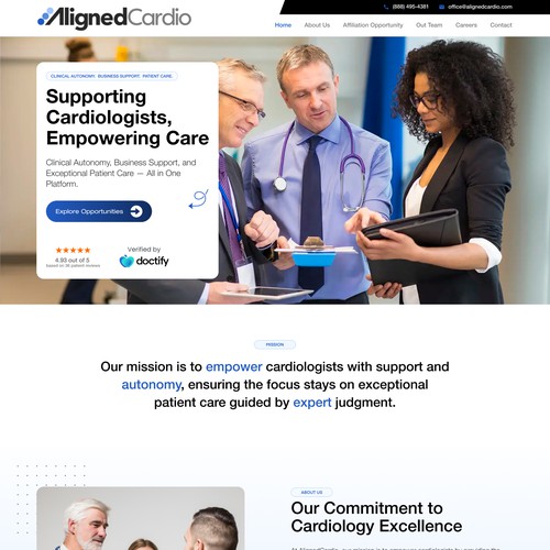 Designs | Website redesign for cardiology practice trying to attract ...