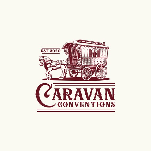 Designs | Caravan Conventions: Gypsy Horse with Gypsy Wagon | Logo ...