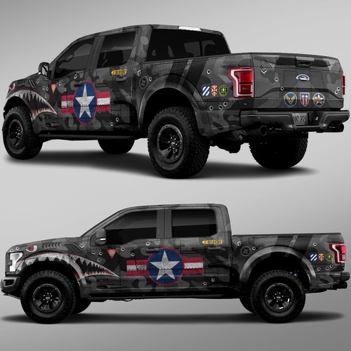 2018 Patriotic Ford Raptor (USA) | Car, truck or van wrap contest