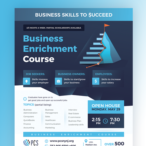 Business Enrichment Course Flyer | Postcard, flyer or print contest