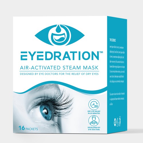 Designs | Steam Mask box design! Help dry eye patients! | Product ...