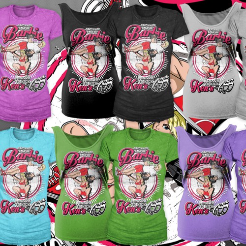 Barbie vs. Ken - fun CrossFit t-shirt to design. | T-shirt contest