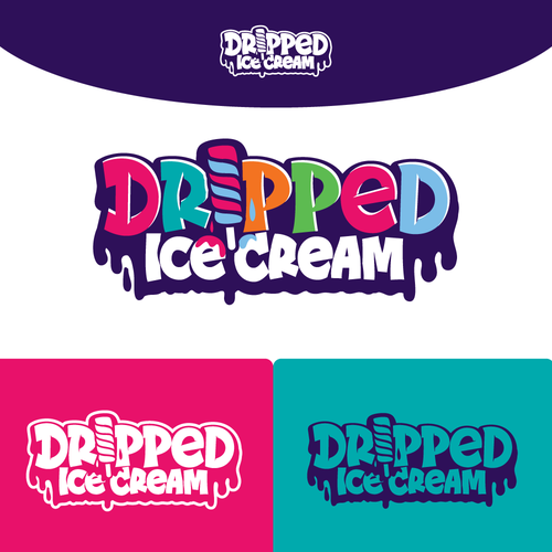 Designs | Dripped Ice Cream Logo | Logo design contest