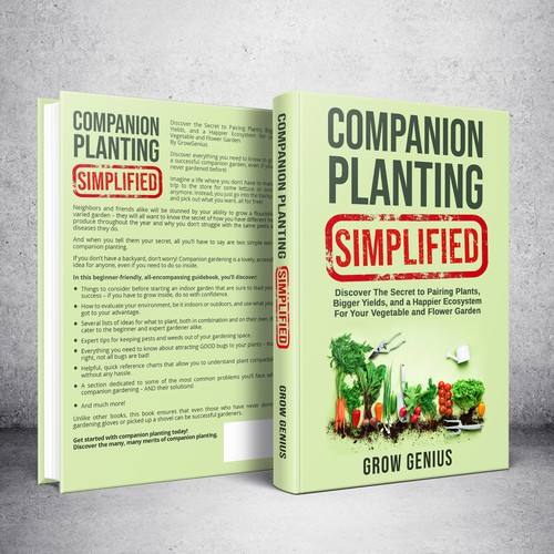 Designs | Companion planting book cover that grabs attention and ...