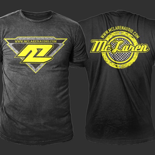 Help us design an awesome T-Shirt for our car audio products. Mc Laren ...