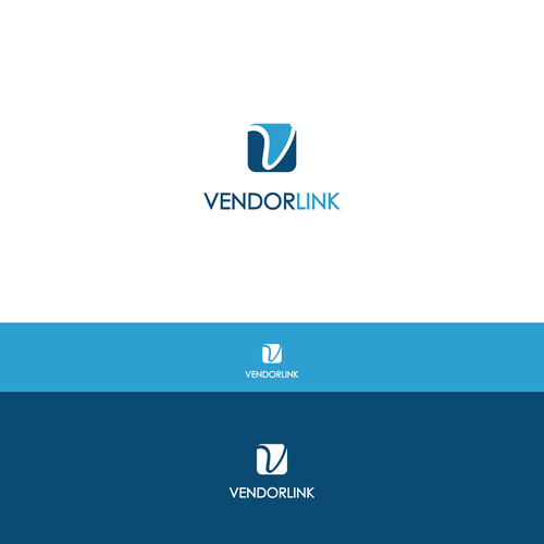 Create a modern, minimalistic logo for VendorLink, an online ...