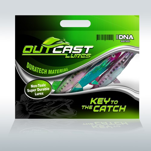 Outcast lures package | Product packaging contest