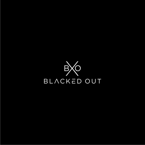 "BLACKED OUT" needs a cool, simplistic and clear logo | Logo design contest