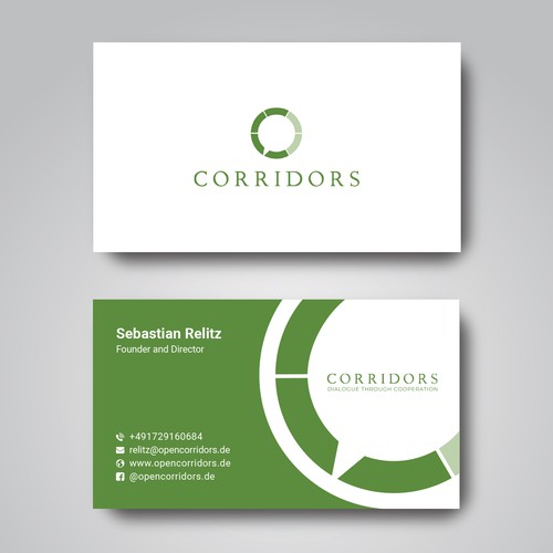 Modern business card for NGO; Logos available | Business card contest