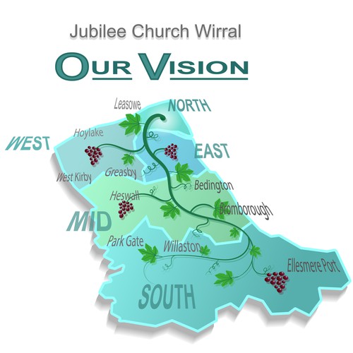 A growing grape vine map illustration | Illustration or graphics contest