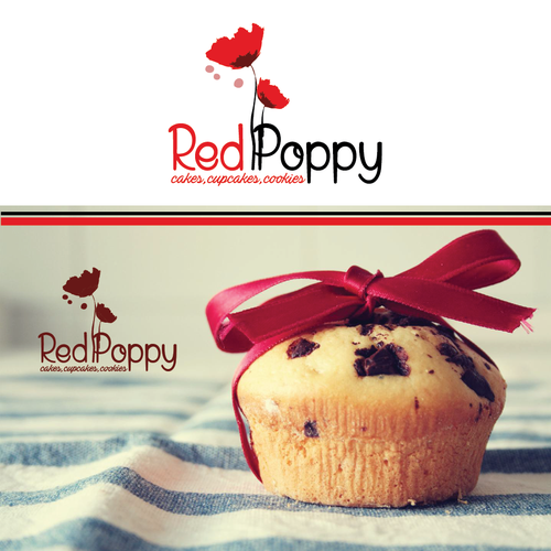 Red Poppy - Design a fun, modern logo for a bakery | Logo design contest