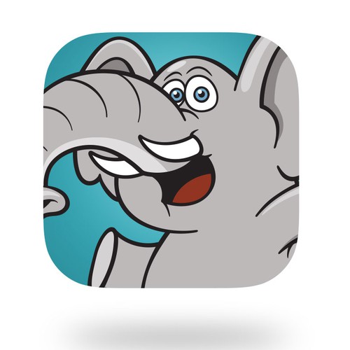 Create a Cute Elephant Mobile App Icon | Icon or button contest