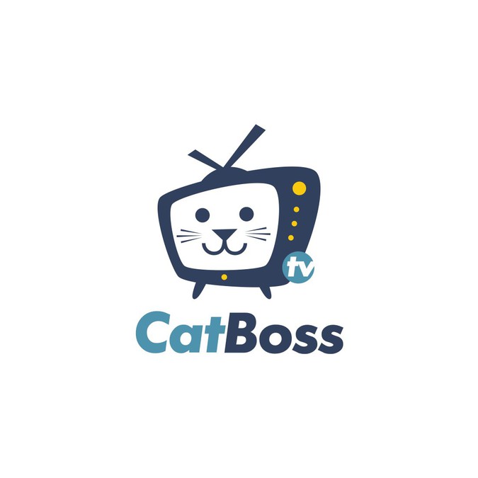 Cat Boss TV needs a logo, font and color pallete | Logo design contest