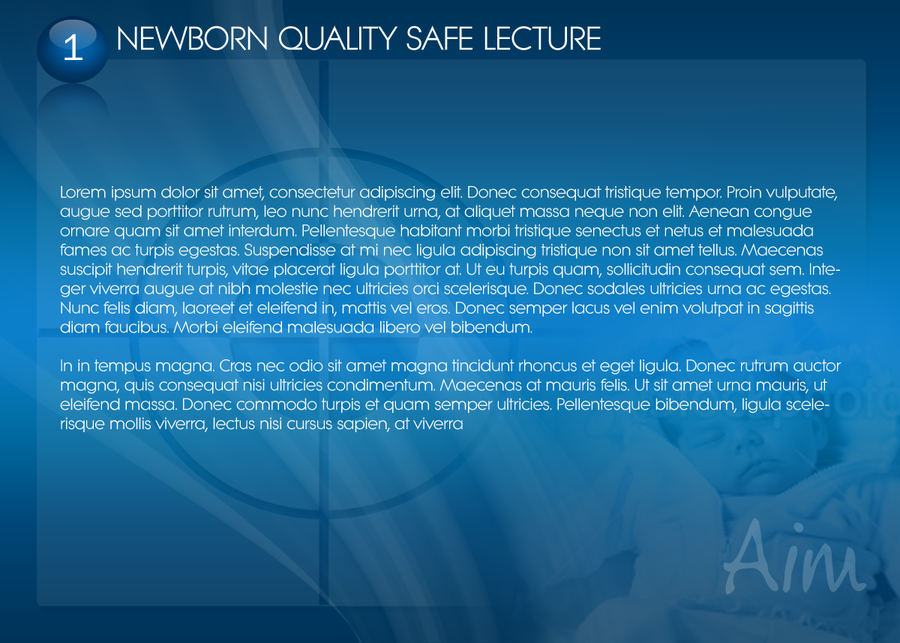 Powerpoint Template/Background: Newborn Quality/Safety Lecture | Other ...