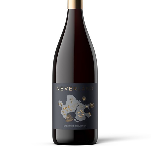 Designs | Neverland wine label | Product label contest
