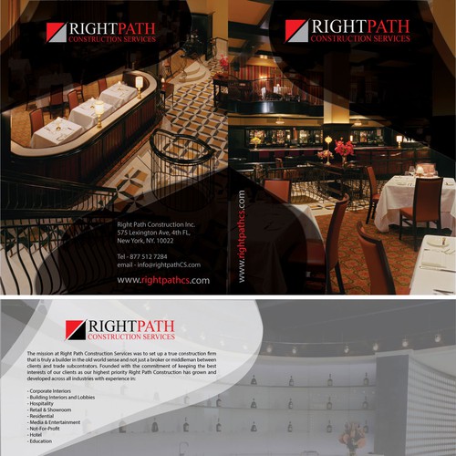 Designs | Right Path Construction looking for the Right brochure ...